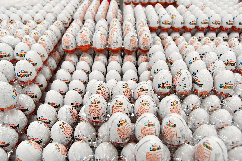 Salmonella: ritirate oltre 3000 tonnellate di prodotti Kinder